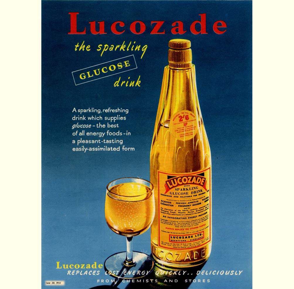 Nineteen Classic Vintage Lucozade Ads From The 1950s Nineteen Classic Vintage Lucozade Ads From The 1950s