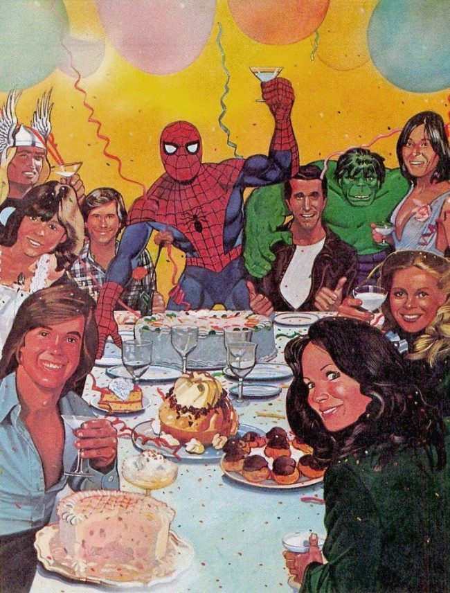 1978: Spiderman's Celebrity Party (Can You Name All The Guests?) - Flashbak