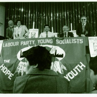 Tony Boothe, Pat Phoenix, Derek Hatton, Tony Benn MP and Terry Fields ...