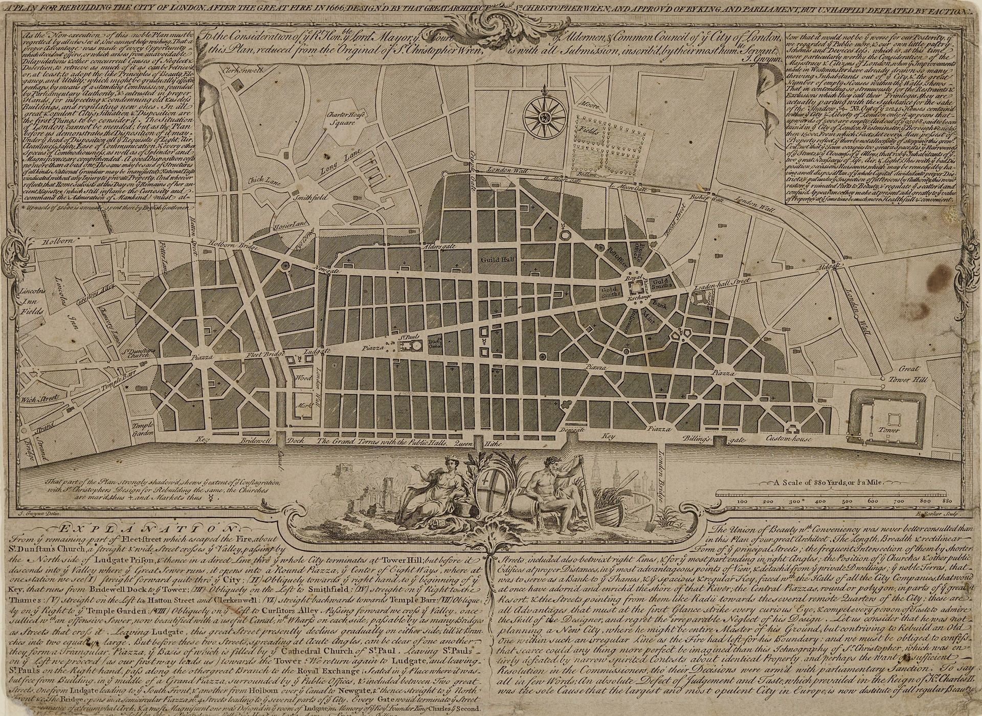 5 Masterplans of London After The Great Fire Of 1666 - Flashbak