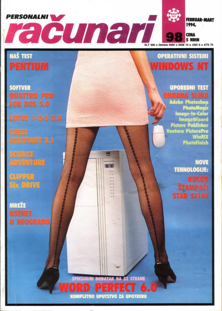 Yugoslavian Computer Magazine Cover Girls of the 1980s-90s - Flashbak