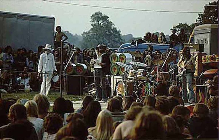Astounding Barney Bubbles Rarity: An Amazing Hawkwind Drumhead - Flashbak