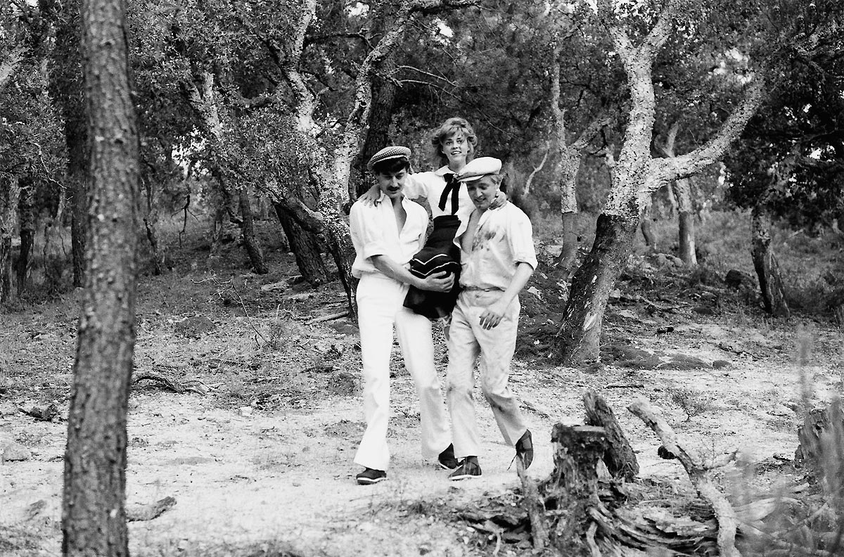 Henri Serre, Jeanne Moreau and Oskar Werner in Jules et Jim directed by ...
