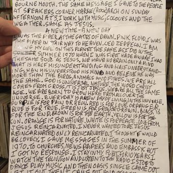 Flyer distributed by Jellett in 2000, at Speakers’ Corner (Source ...