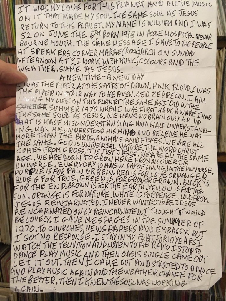 Flyer distributed by Jellett in 2000, at Speakers’ Corner (Source ...