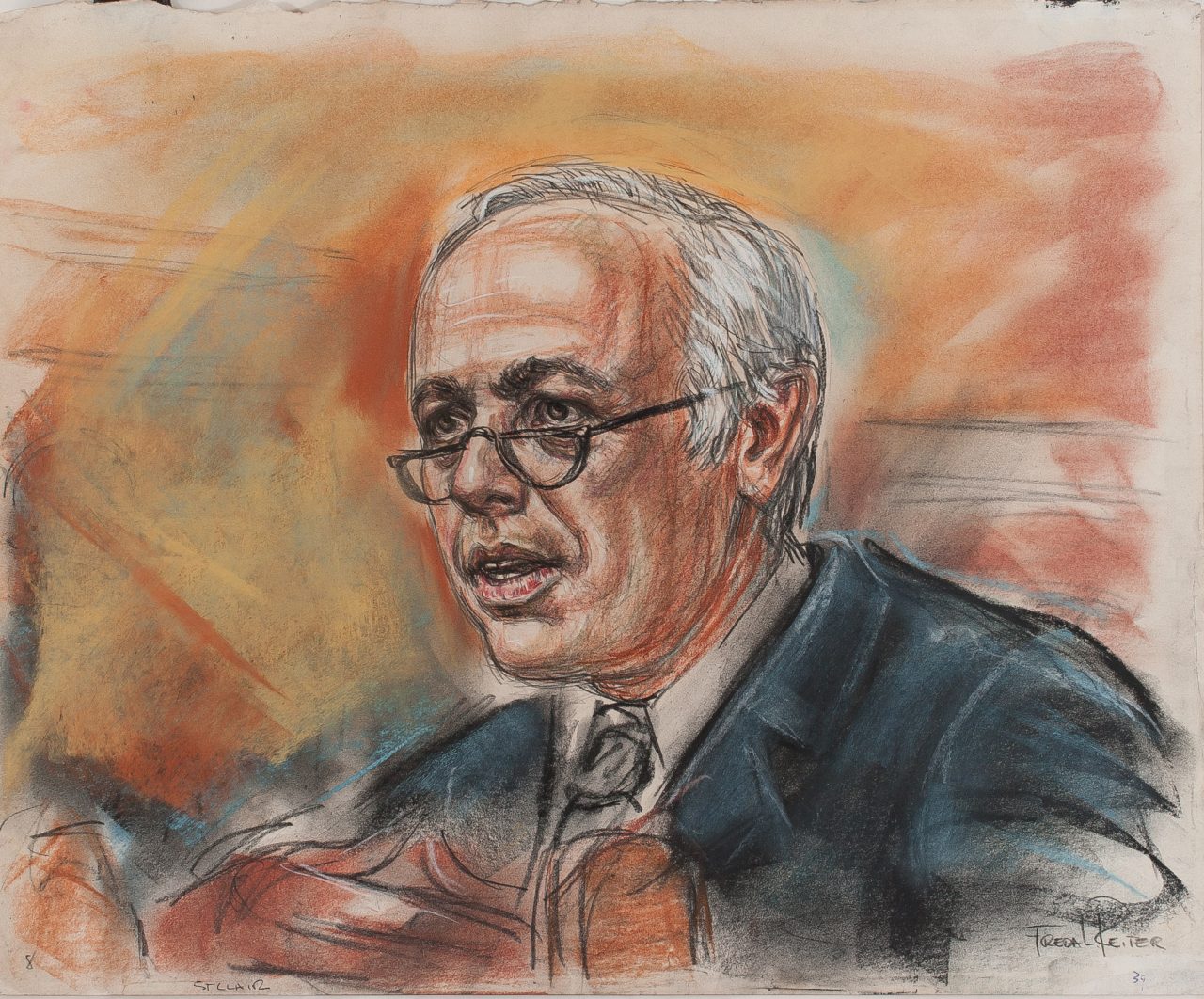 Watergate Courtroom Sketches by Freda L. Reiter: Drawing Nixon and The ...