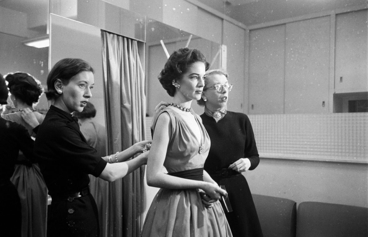 Wonderful Photos Backstage at a Frances McLaughlin-Gill Glamour ...