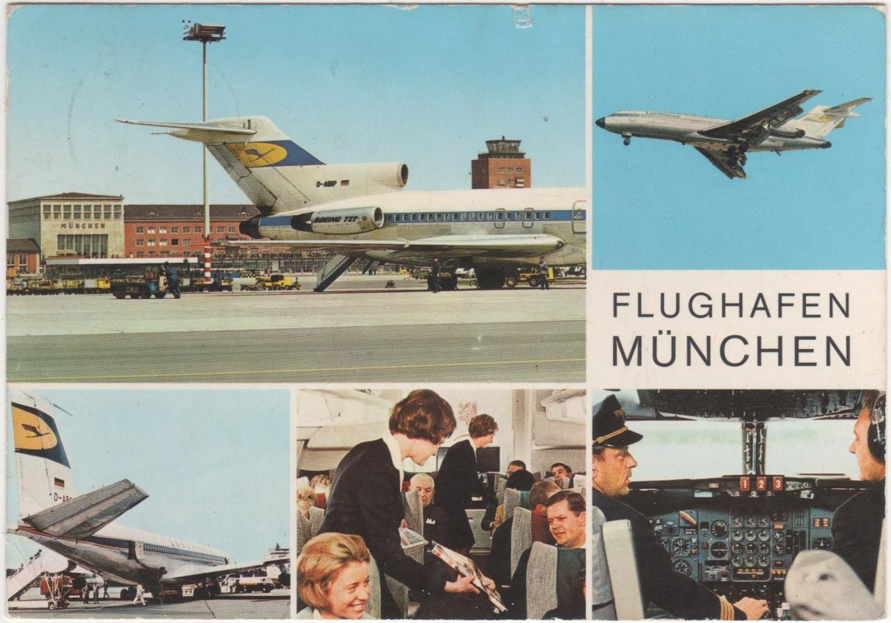 München-Riem Flughafen Bayern 1970 - Flashbak