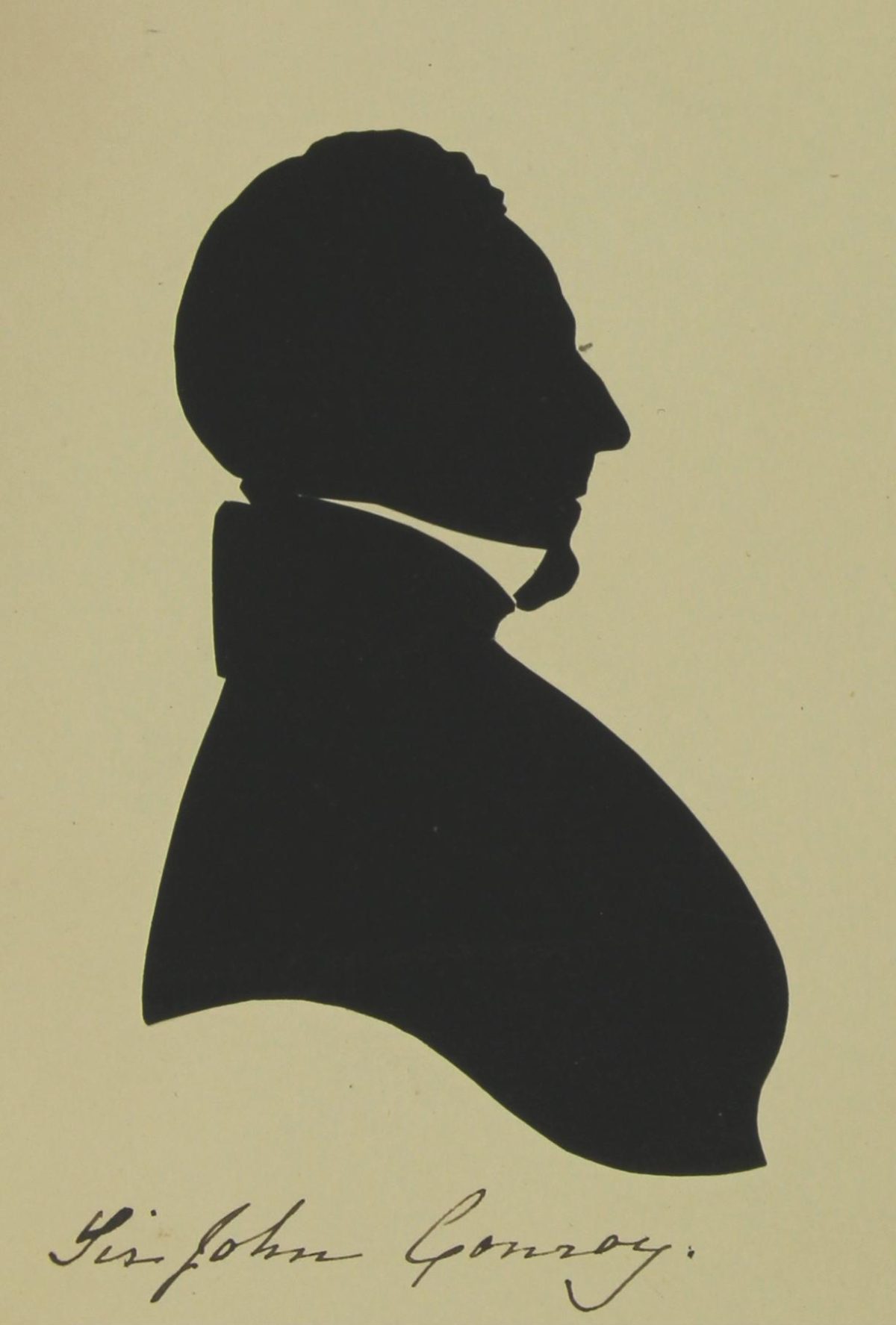Sketchbook Illustration- c.1834 “Sir John Conroy”. Cut silhouette, by ...