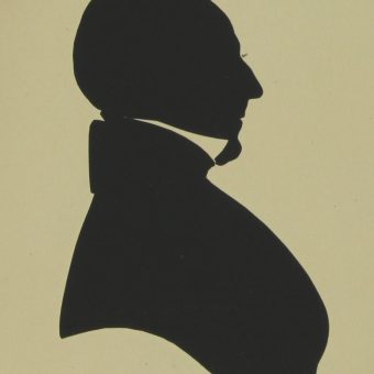 Sketchbook Illustration- c.1834 “Sir John Conroy”. Cut silhouette, by ...