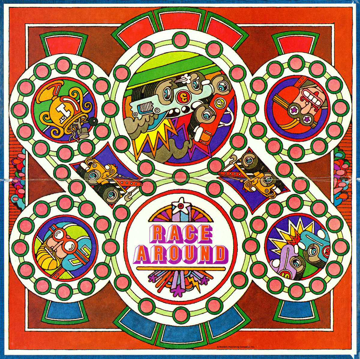 Box and board from Whitman’s “Race Around” board game. Whitman:Western ...