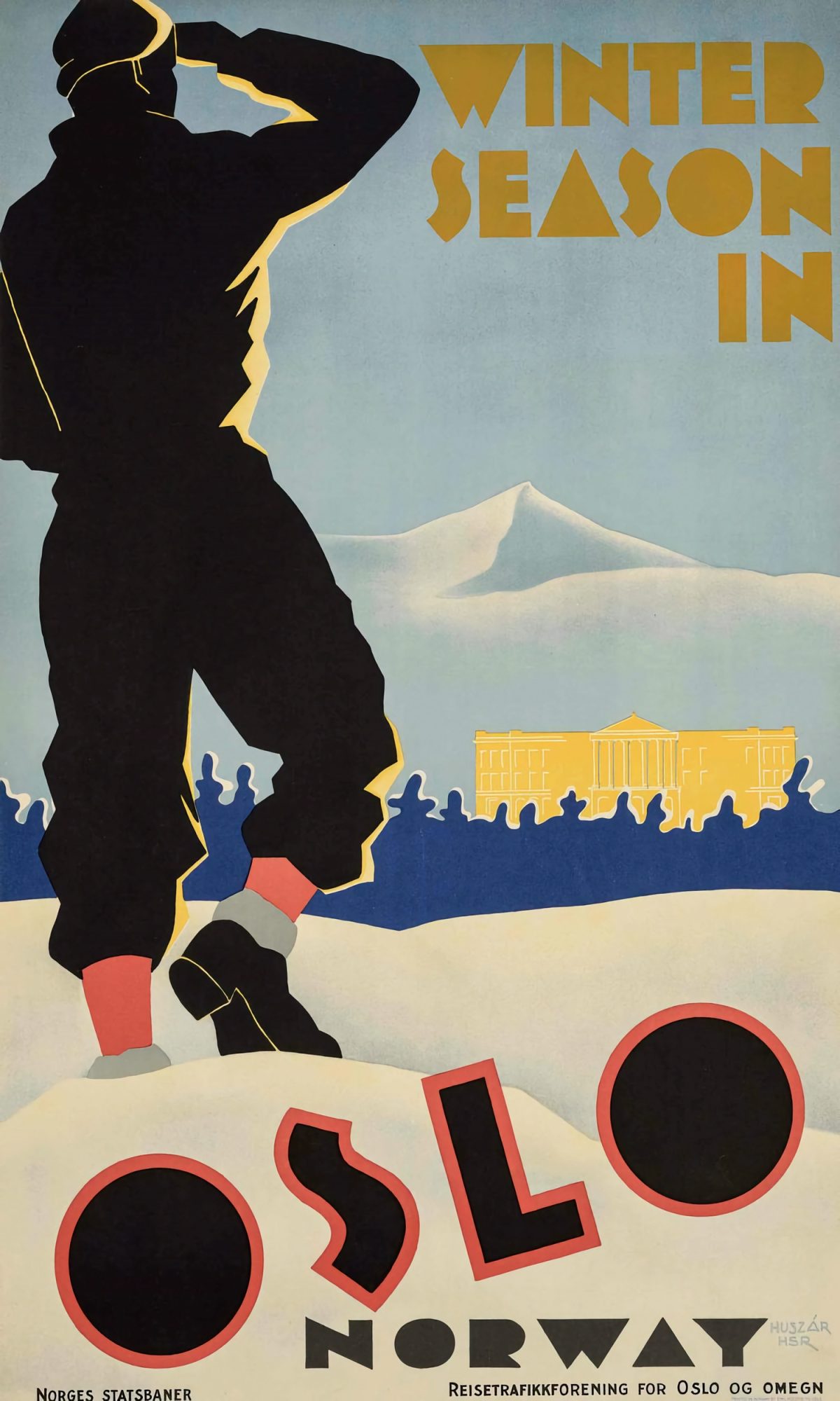 Winter Season in Oslo by Bert Huszár (1878–1935) - 1935 - Flashbak