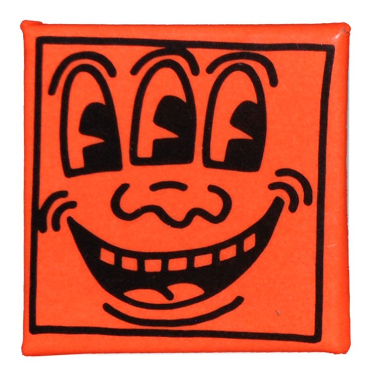 Keith Haring, “Face” Pinback Button, 1985 - Flashbak
