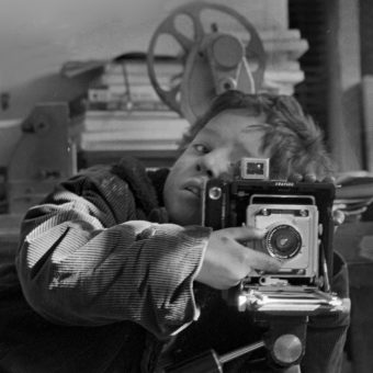 Lil' Stevie in Studio E 3rd St 1976 - © Rich Allen - Flashbak