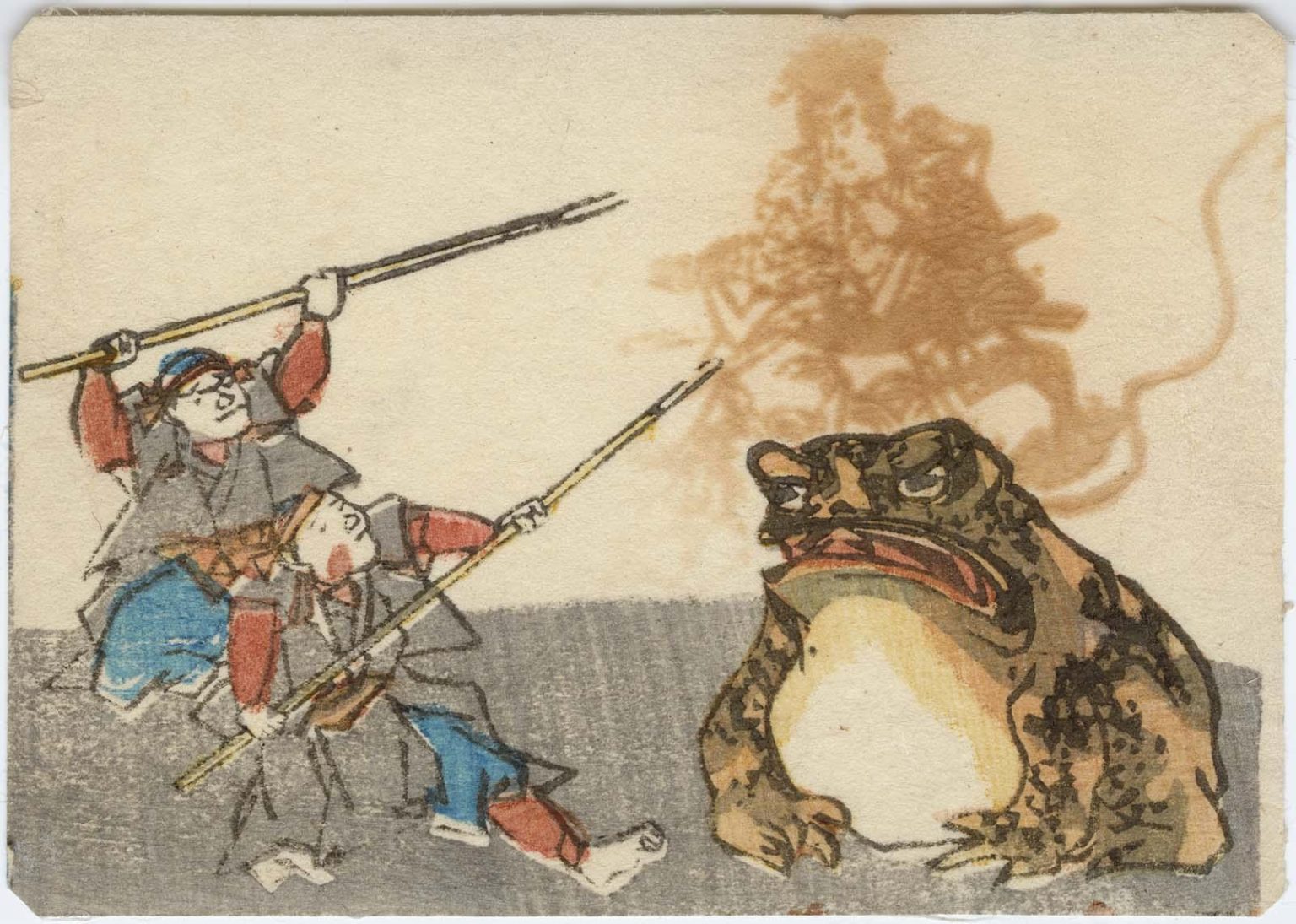 Vintage Illustrations Of Japanese Anthropomorphic Frogs and Toads - Flashbak