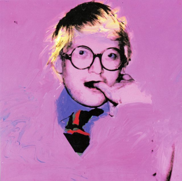 Andy Warhol, “David Hockney” (1971), Folded Card for the Exhibition ...