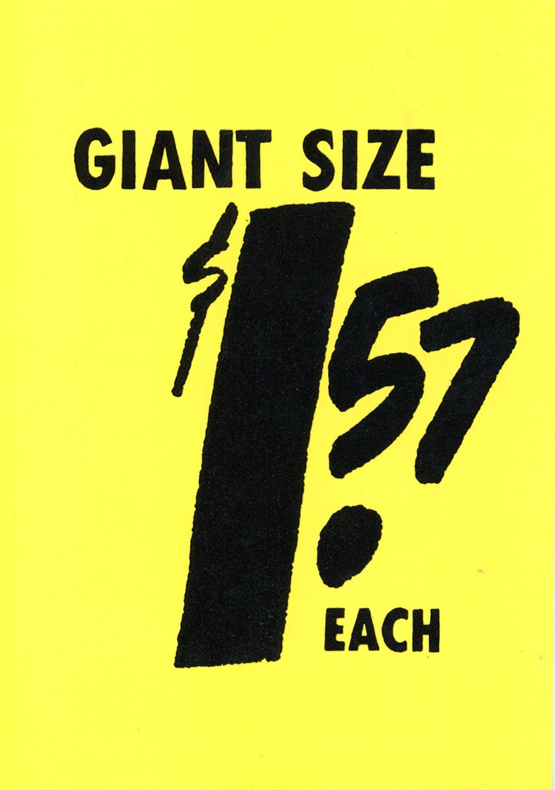 Andy Warhol, “Record Cover Giant Size” (1963), Card for the Exhibition ...