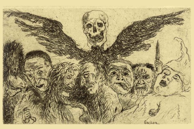 The Seven Deadly Sins Under Death's Dominion by James Ensor, 1904 - Flashbak