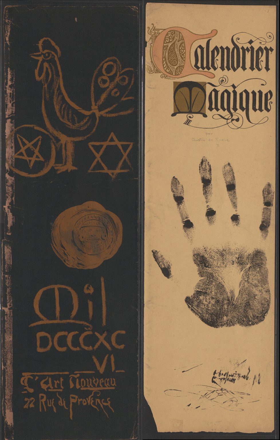 Manuel Orazi's Occultist Magic Calendar Mil DCCCXCVI, 1895 - Flashbak