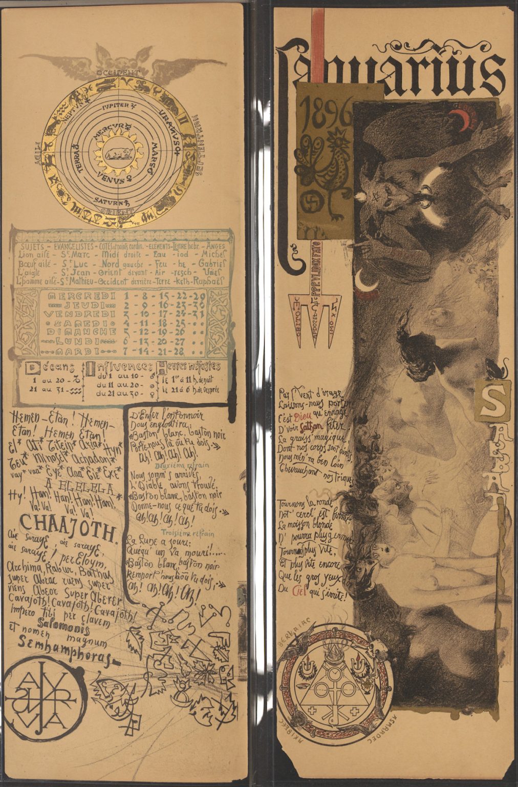 Manuel Orazi's Occultist Magic Calendar Mil DCCCXCVI, 1895 - Flashbak