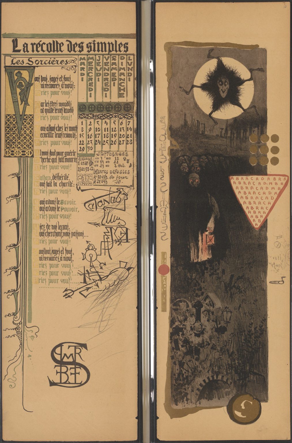 Manuel Orazi's Occultist Magic Calendar Mil DCCCXCVI, 1895 - Flashbak