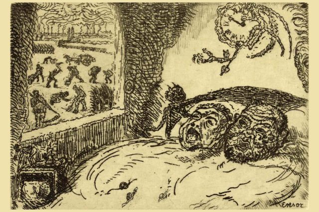 The Seven Deadly Sins Under Death's Dominion by James Ensor, 1904 ...