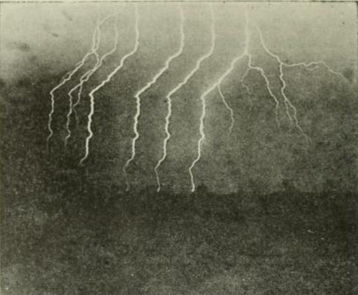 Streak lightning sequence. Rotating camera. Journal - Franklin Institute of the State of ...