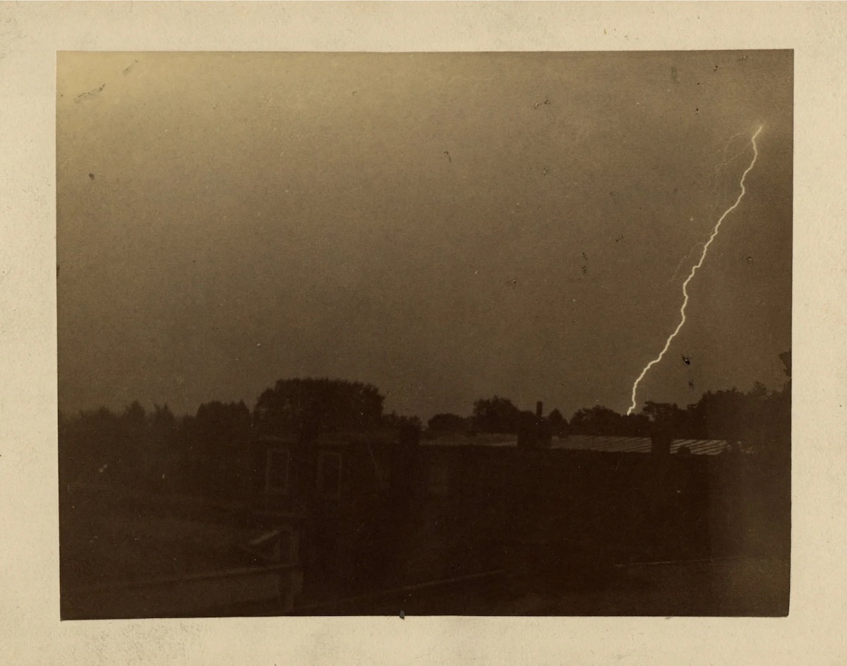 W. N. Jennings Very Early Photographic Study of Lightning, 1890s copy ...
