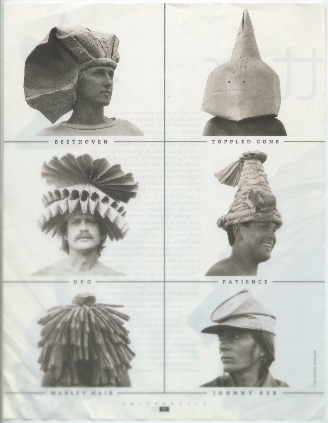 The Brilliant Paper Bag Hats Made by Self-Taught Artist moses of Hawaii ...