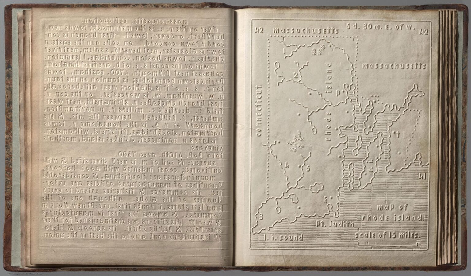 US Atlas for the Blind, 1837 - Flashbak