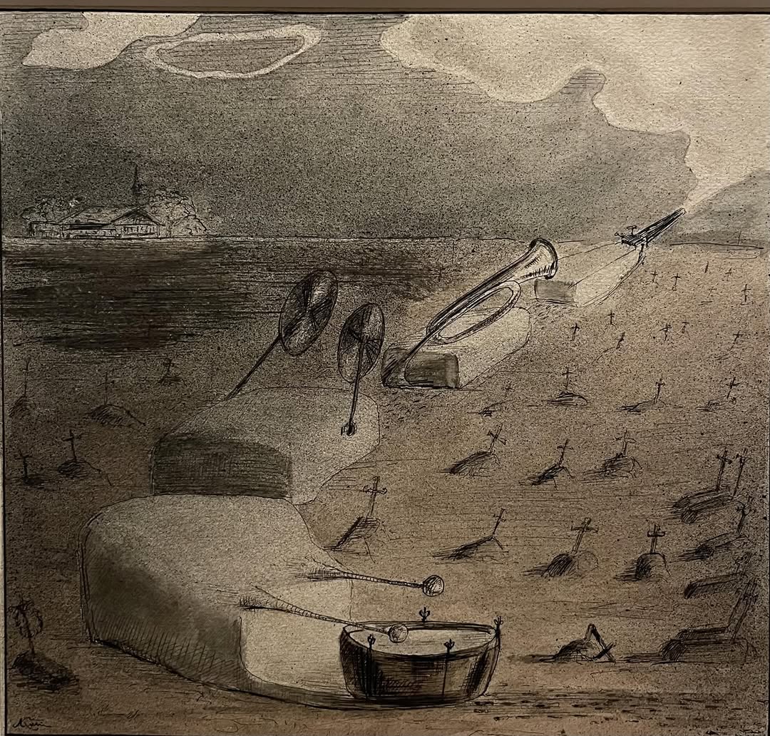 Alfred Kubin (Austrian, 1877-1959) “War Game”, ca 1900, ink on paper ...