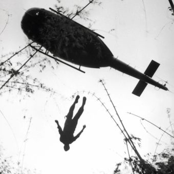 Henri Huet (French, 1927-1971) The body of an American paratrooper ...