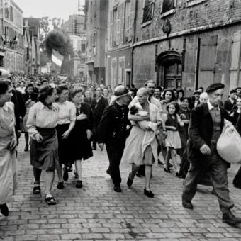 Robert Capa (Hungarian-American, 1913-1954) Collaborator woman who had a German soldier’s child ...