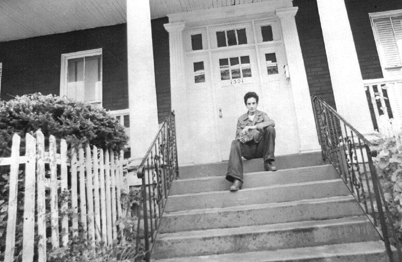Me on my stoop in bell bottoms 1977 Boro Park Brooklyn NYC - Flashbak