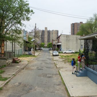 View West along Fern St. from #937, 2014 - Flashbak