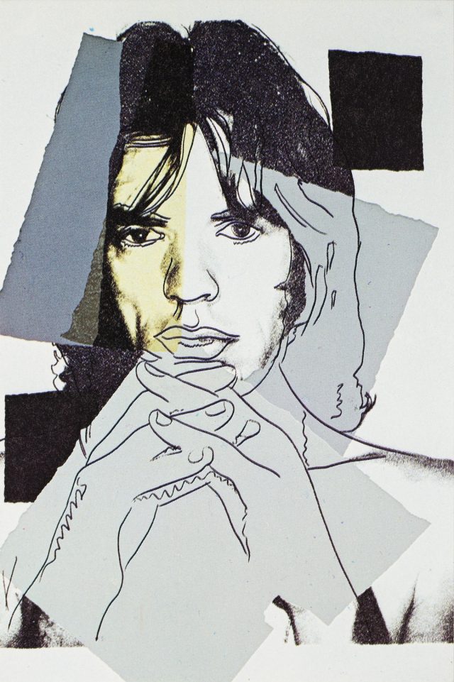 10 Portraits of Mick Jagger by Andy Warhol, 1975 - Flashbak