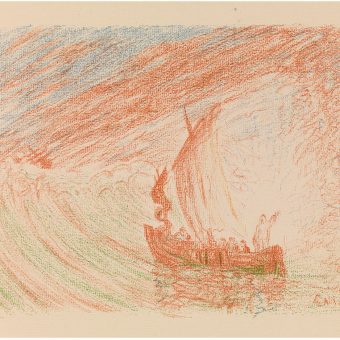 Jesus Calming The Storm by James Ensor - Flashbak