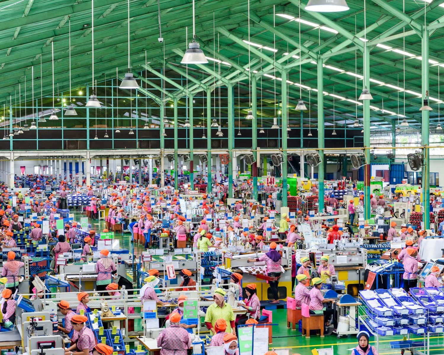 adidas shoe factory, Indonesia. - Flashbak