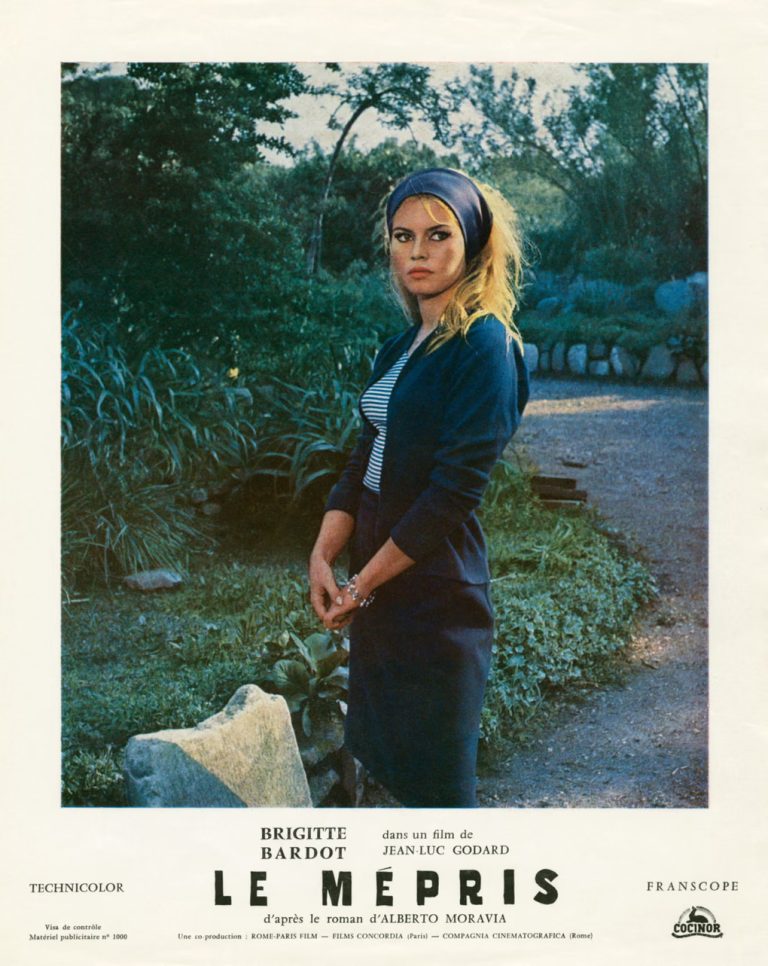 on the set of Contempt at the Cinecittà studios, Italy, in 1963 - Flashbak