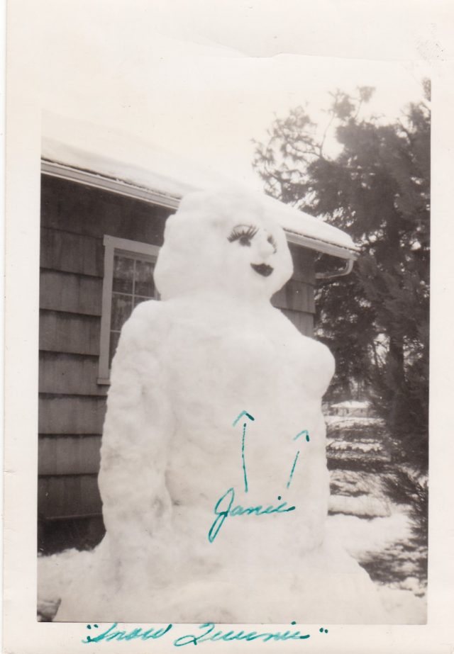 Snowmen and Snow People in Vintage Found Photos - Flashbak