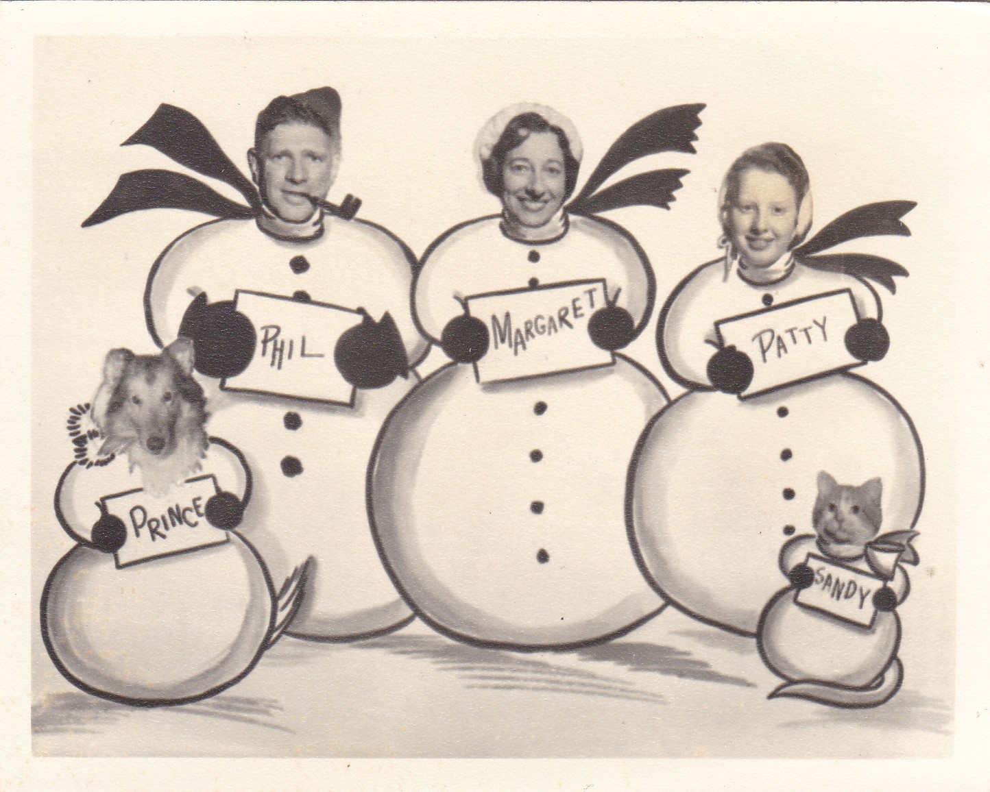 Snowmen and Snow People in Vintage Found Photos - Flashbak