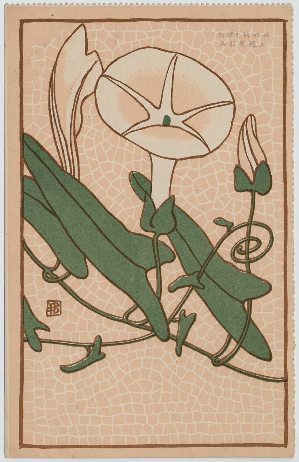Morning Glory from the series Postcards in Vogue (Jikô ehagaki) 朝顔 ...