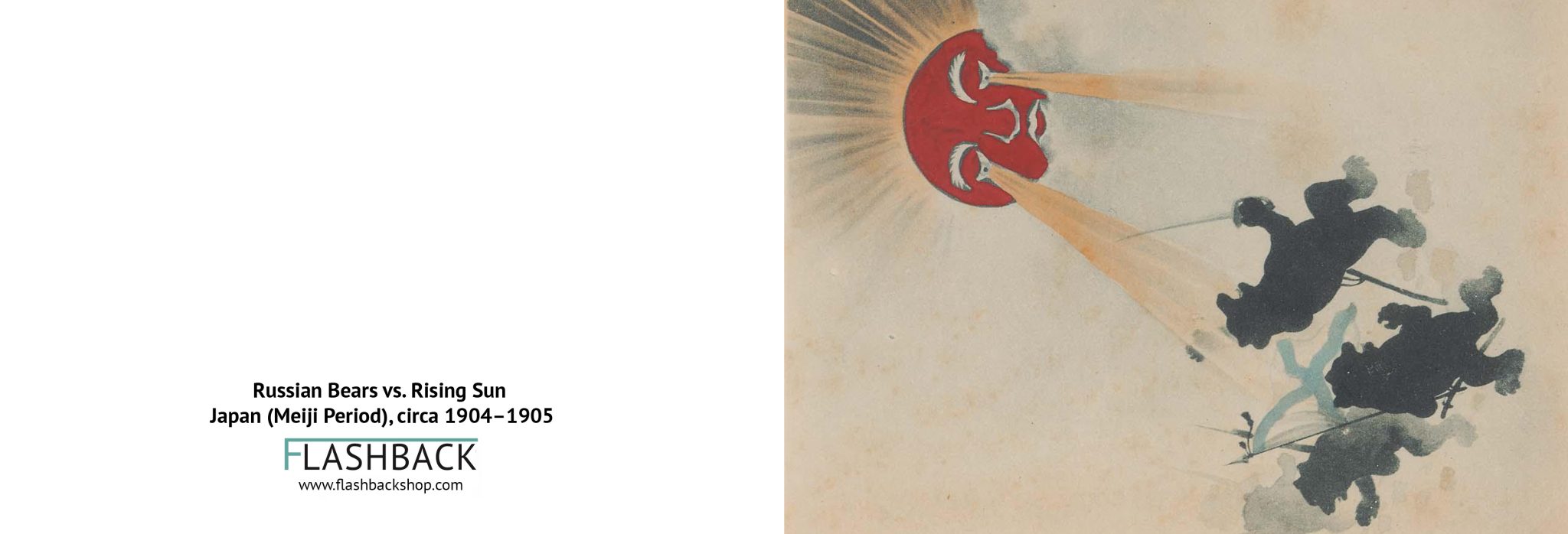 Russian Bears vs. Rising Sun. Culture- Japan (Meiji Period), circa 1904 ...