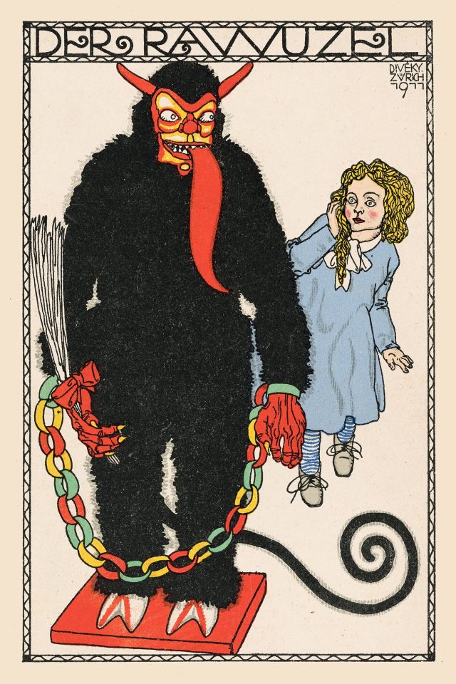 Josef Diveky Paints The Krampus And Other Terrible Monsters For The ...