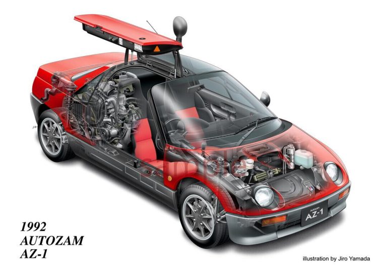 Car Cutaway Illustrator Jiro Yamada Turned Technical Briefs Into Fine ...